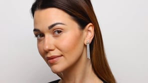 Tiffany & Co. 'Edge' Drop Earrings in Platinum and 1 #518050 – Beladora