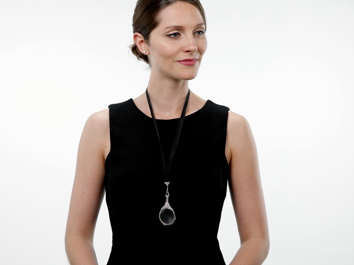 Antique Edwardian Diamond Lorgnette in Platinum #501995 – Beladora