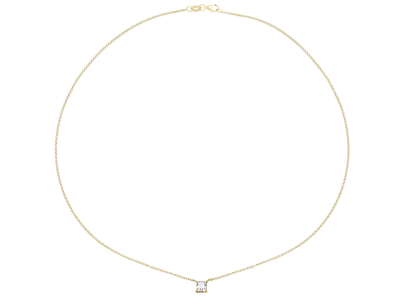 Beladora 'Bespoke' Rectangular Step-cut Diamond Pend #511589