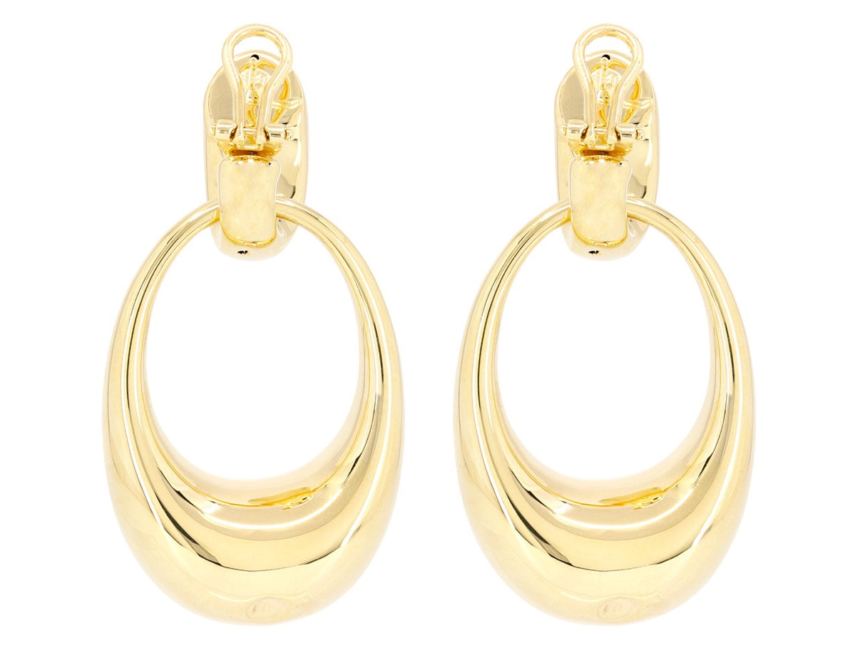 Door Knocker Earrings in 18K Gold, by Beladora #512500