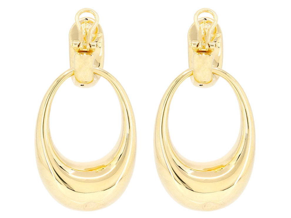 Door Knocker Earrings in 18K Gold, by Beladora #512500