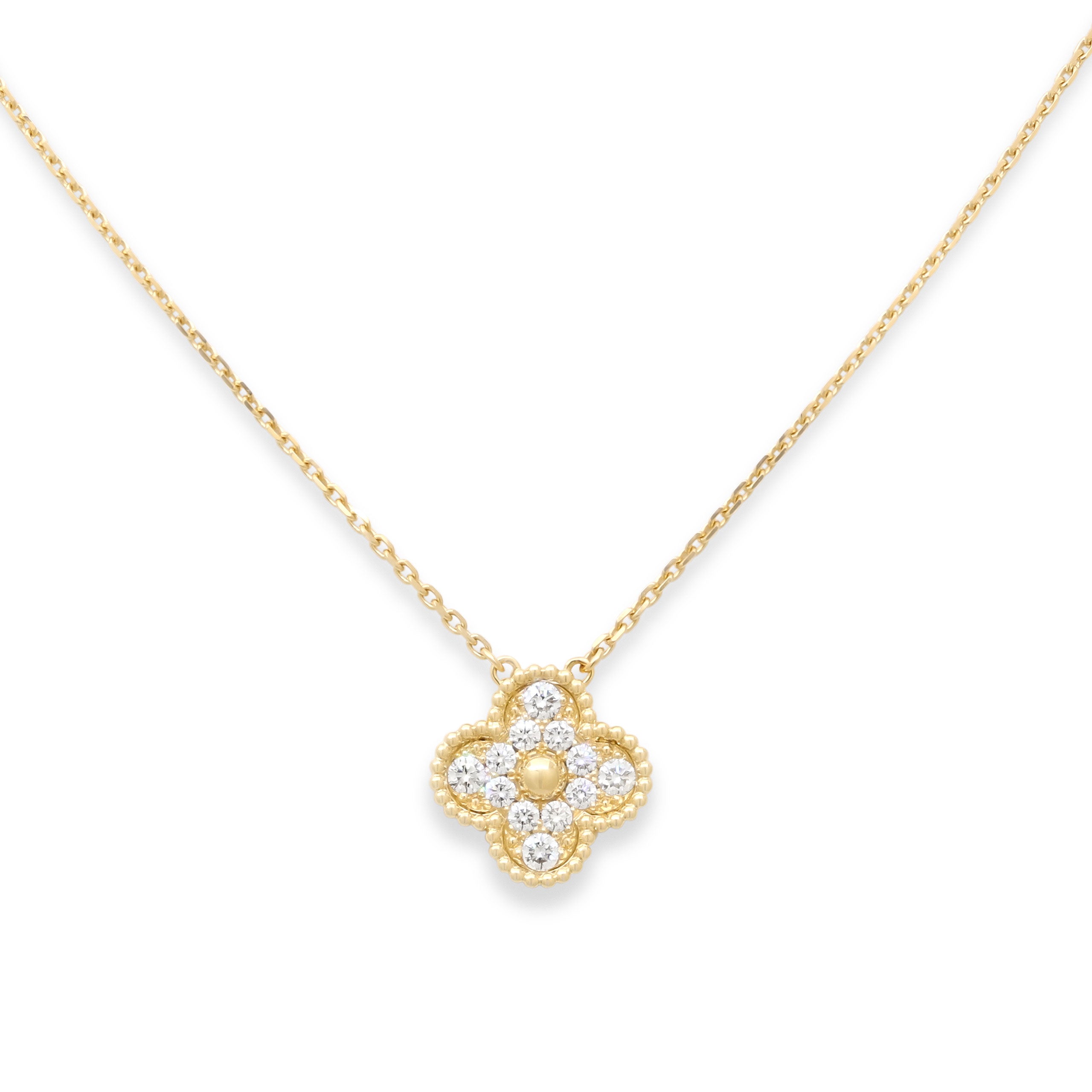 Van Cleef & Arpels 'Vintage Alhambra' Diamond Pendan #520861 – Beladora