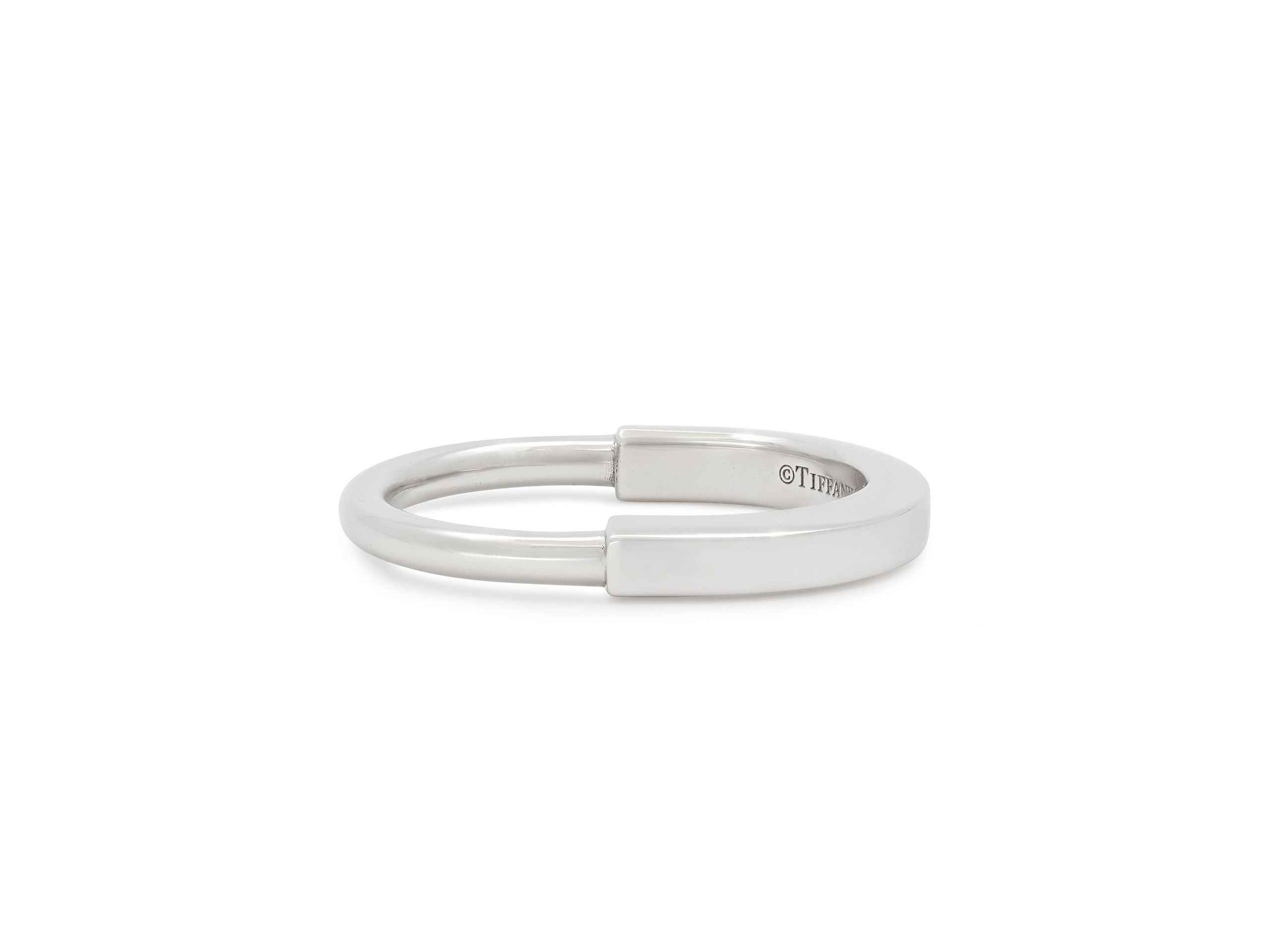 Tiffany & Co. 'Lock' Ring in 18K White Gold #521582 – Beladora
