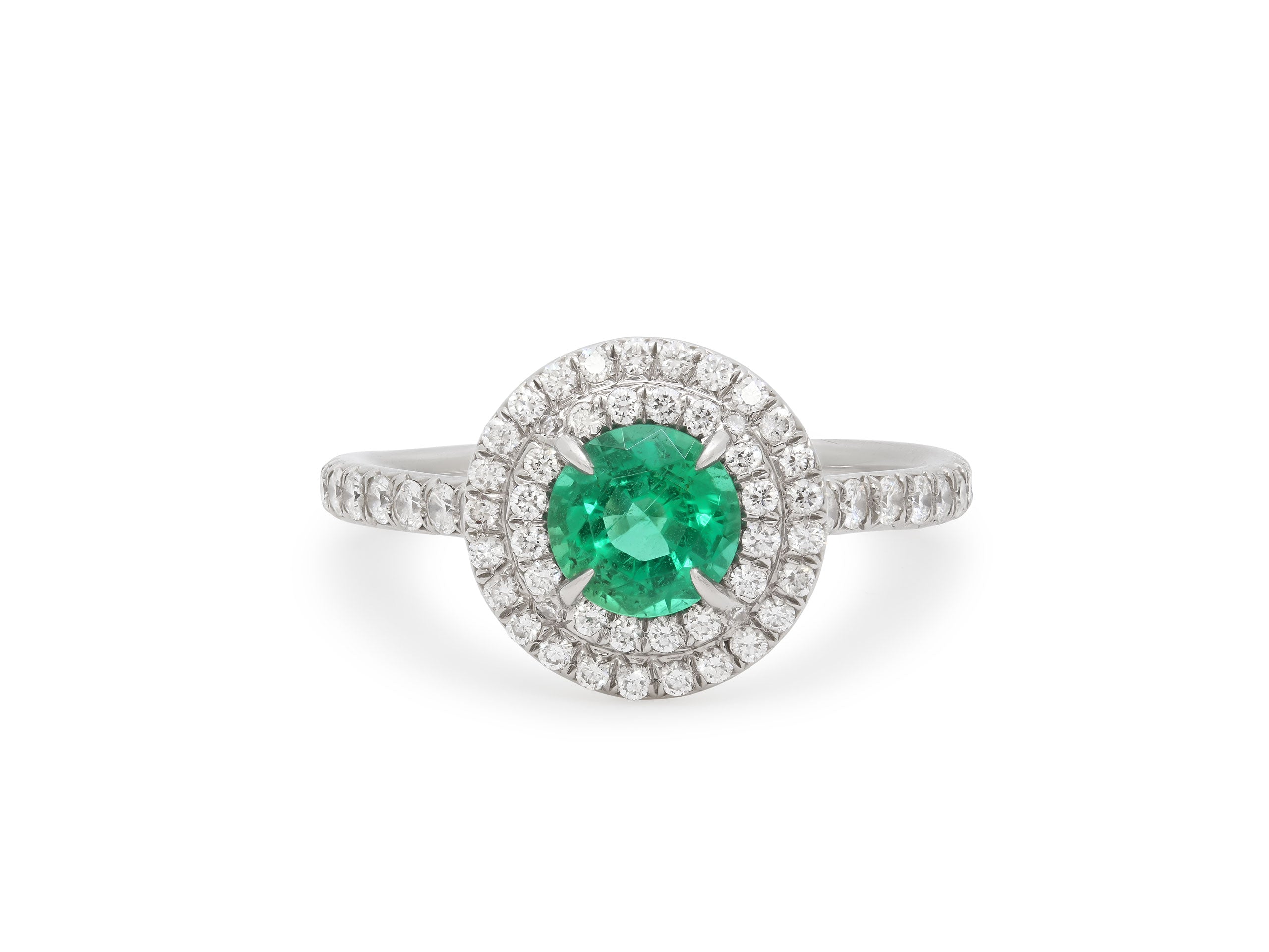 Tiffany & Co. 'Soleste' Diamond and Emerald Ring in #521758 – Beladora
